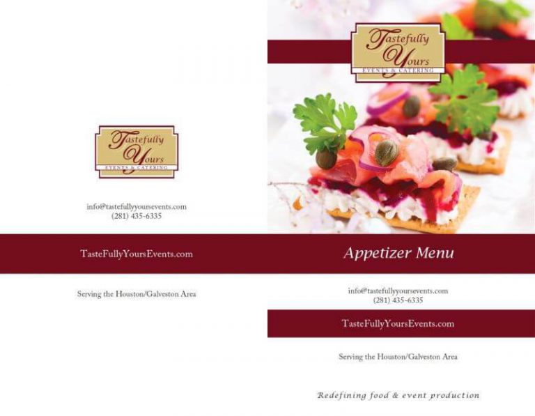 Appetizers - Tastefully Yours Events & Catering
